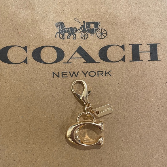 Coach | Accessories | Coach Gold C Logo Keychain | Poshmark